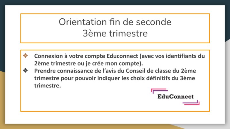 Orientation fin de seconde – Lycée Charles de Gaulle de Rosny sous Bois